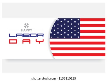 Usa Flag Shadow Letters Labor Days Stock Vector (Royalty Free ...