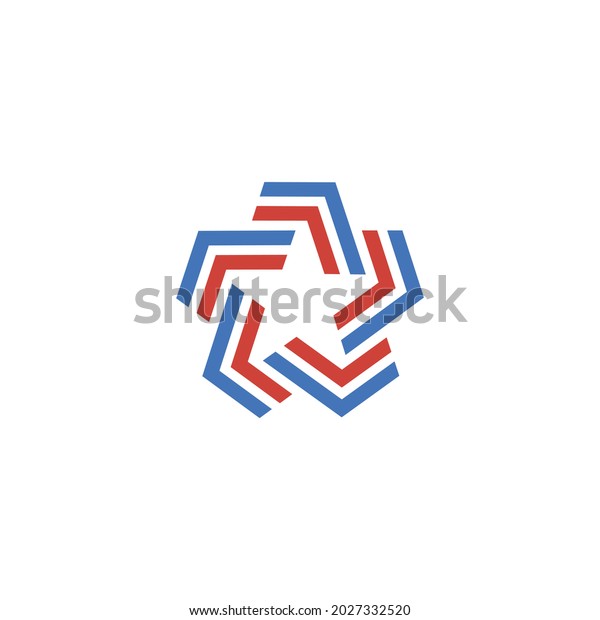 Usa Flag Star Icon Template 4 Stock Vector (Royalty Free) 2027332520 ...