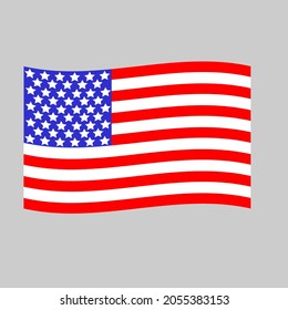 Usa Flag Vector Graphics Illustration Stock Vector (Royalty Free ...
