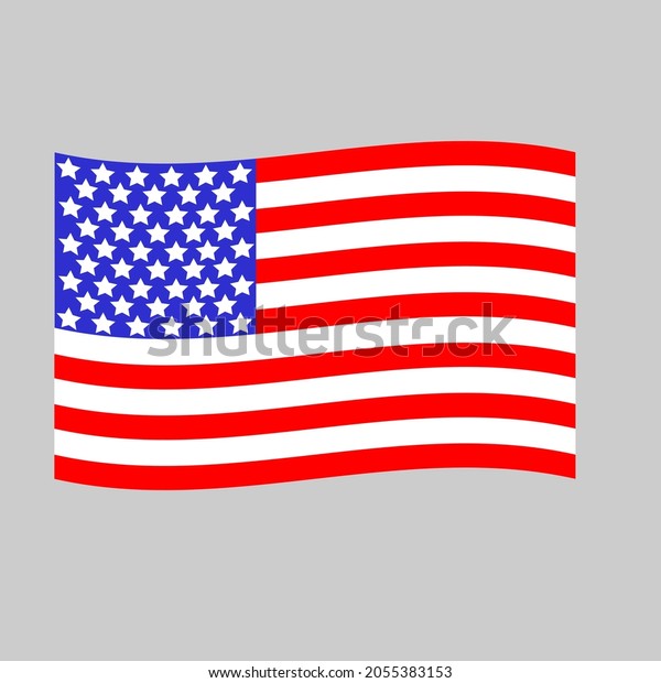 Usa Flag Vector Graphics Illustration Stock Vector (Royalty Free ...