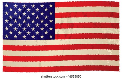 Usa Grunge Flag Ripple Effect Ideal Stock Illustration 47280049