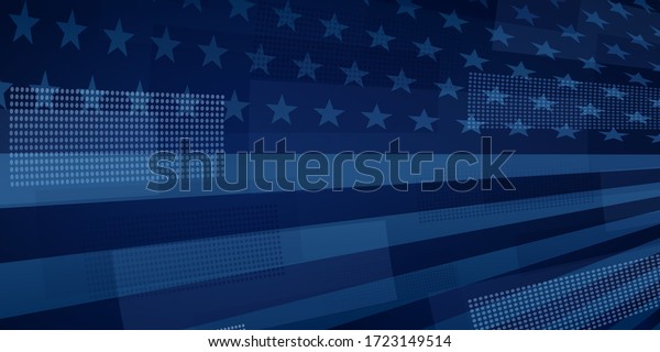 Usa Independence Day Abstract Background Elements Stock Vector (Royalty ...