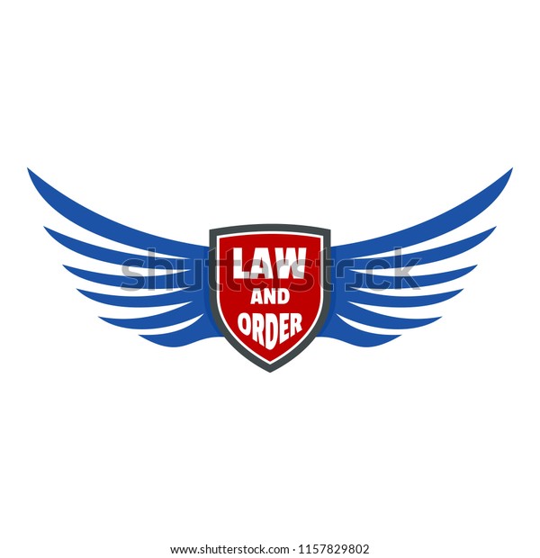 Usa Law Order Logo Icon Flat: เวกเตอร์สต็อก (ปลอดค่าลิขสิทธิ์ ...
