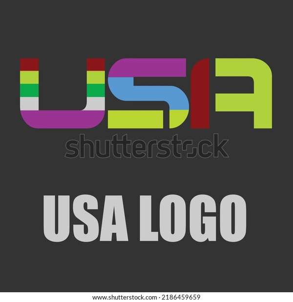 Usa Logo Design Eps File Stock Vector (Royalty Free) 2186459659 ...