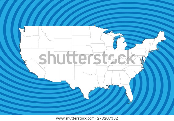 Usa Map High Detail Captivating Background Stock Vector (Royalty Free ...