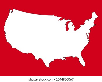 Usa Map State Colors Alabama: vector de stock (libre de regalías ...