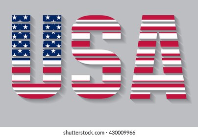 Usa Vector Symbol Flag Icon Stock Vector (Royalty Free) 430009966 ...