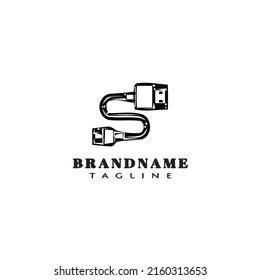 Usb Cable Logo Cartoon Icon Modern Stock Vector (Royalty Free ...