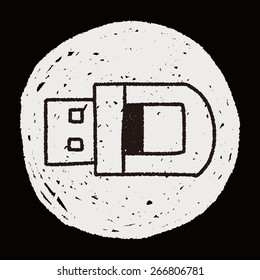 Usb Doodle Drawing Stock Vector (Royalty Free) 267487988 | Shutterstock