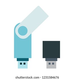 Usb Flash Drive Sliding Cover Mini Stock Vector (Royalty Free ...