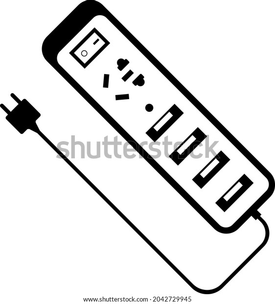 Usb Hub Icon Simple Illustration Multiport Stock Vector (Royalty Free ...
