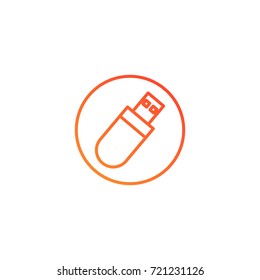 No Stop Sign Usb Stick Line Stock Vector (Royalty Free) 1324238819