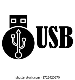 Usb Logo Design Flat Style Vector Stock Vector (Royalty Free ...