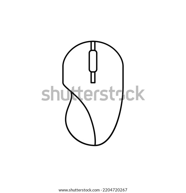 Usb Mouse Icon Line Style Icon Stock Vector (Royalty Free) 2204720267 ...