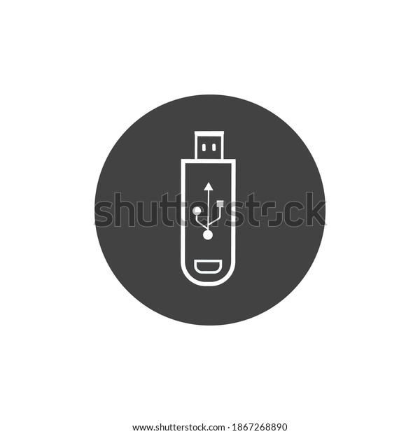 Usb Outline Style Icon Stock Vector (Royalty Free) 1867268890 ...