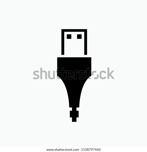 Usb Port Icon Vector Sign Symbol Stock Vector (Royalty Free) 1538797460
