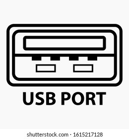 Usb Port Illustration Usb Connection Vector Stock Vector (Royalty Free ...