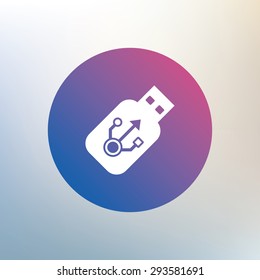 Usb Sign Icon Usb Flash Drive Stock Vector (Royalty Free) 485612872