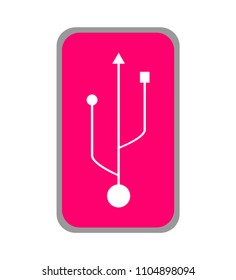 Usb Signal Symbol Vector Image Stock Vector (Royalty Free) 1104898094 ...