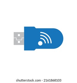 Usb Wifi Adapter Icon Design Isolated Stock Vector (Royalty Free ...