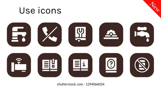 Use Icon Set 10 Filled Use Stock Vector (Royalty Free) 1294066024 ...