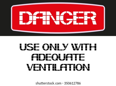 Label Warning Poster Text Version Horizontal Stock Vector (Royalty Free ...