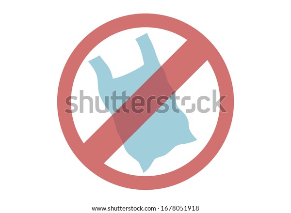 Use Plastic Bags Prohibited Stock Vector (Royalty Free) 1678051918 ...