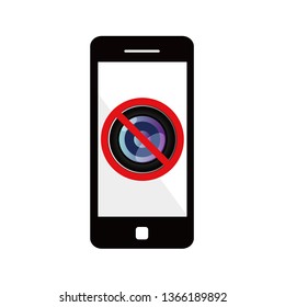 Use Smartphone Camera Prohibited Stock Vector (Royalty Free) 1366189892 ...