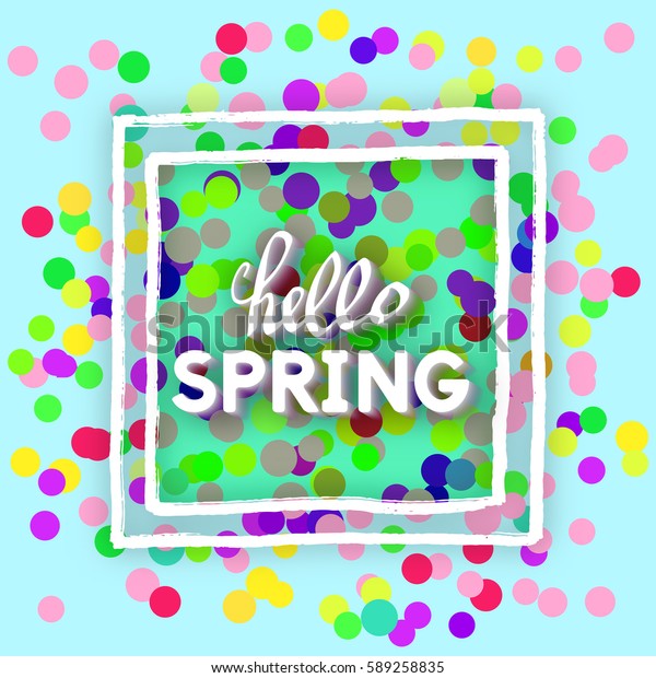 Use This Card Congratulations Spring Greeting Stock Vector (Royalty ...