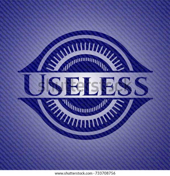Useless Badge Jean Texture Stock Vector (Royalty Free) 733708756 ...