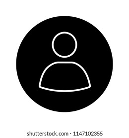 User Account Circle Glyph Icon User Stock Vector (Royalty Free ...