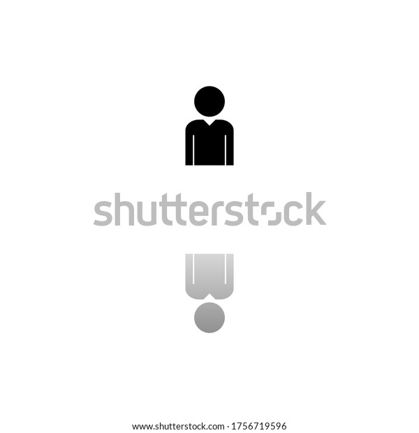 User Black Symbol On White Background Stock Vector (Royalty Free ...