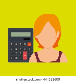 User Calculator Design Vector Illustration Eps10 Stock Vector (Royalty ...