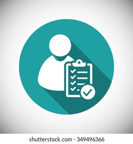 User Checklist Icon Vector: เวกเตอร์สต็อก (ปลอดค่าลิขสิทธิ์) 415312645 ...