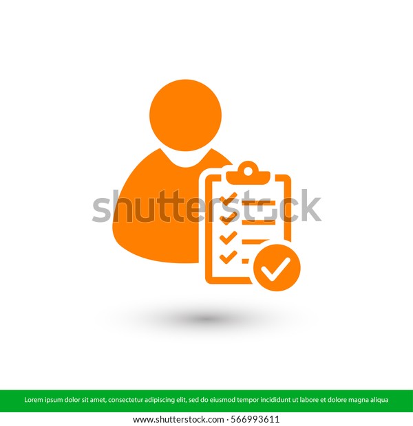 User Checklist Icon Service One Set Stock Vector (Royalty Free ...