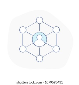 User Connections Communication Networking Profile Network Stock Vector ...