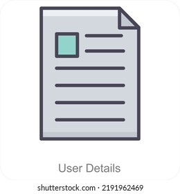 User Details User Icon Concept Stock Vector (Royalty Free) 2191962469 ...
