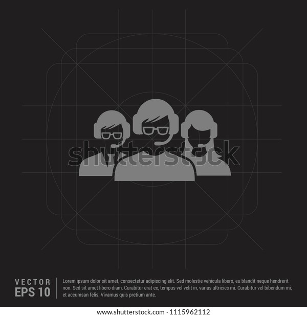 User Group Icon Black Creative Background Stock Vector (Royalty Free ...
