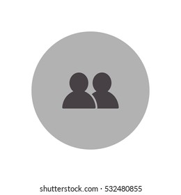 Two User Icon Ullustration Stock Vector (Royalty Free) 533873323