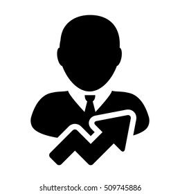 User Growth Icon Vector Illustration Stock Vector (Royalty Free ...