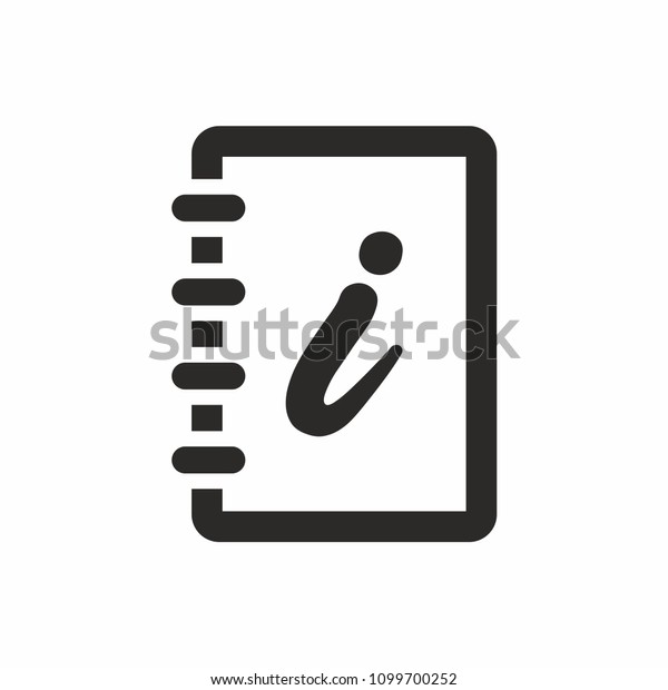 User Guide Book Icon Info Logo Stock Vector (Royalty Free) 1099700252 ...