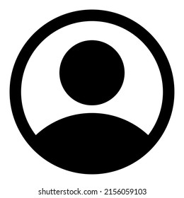 User Icon Black Color Stock Vector (Royalty Free) 2156059103 | Shutterstock
