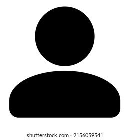 User Icon Black Color Stock Vector (Royalty Free) 2156059541 | Shutterstock