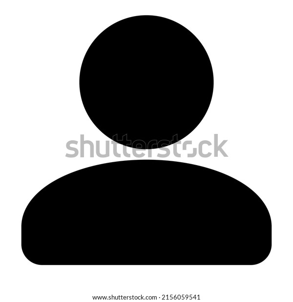 User Icon Black Color Stock Vector (Royalty Free) 2156059541 | Shutterstock