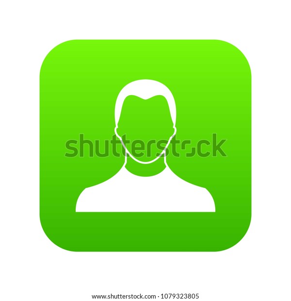 User Icon Digital Green Any Design Stock Vector (Royalty Free ...