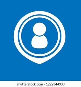 User Icon Map Pin Stock Vector (Royalty Free) 1222344388 | Shutterstock
