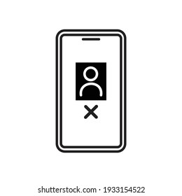 User Icon Not Recognized On Smartphone Stock Vector (Royalty Free ...