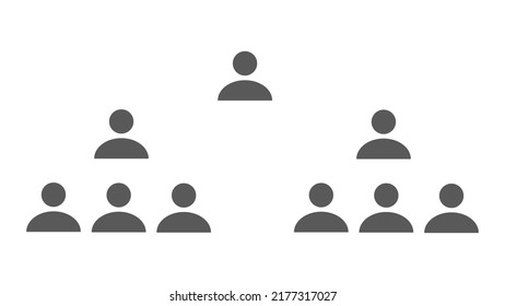 User Icon Organizational Structure Organization Company Stock Vector ...