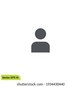 User Icon Profile Symbol Simple Design Stock Vector (Royalty Free ...