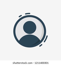 User Icon Simple Graphic Design Isolated Stock Vector (Royalty Free ...
